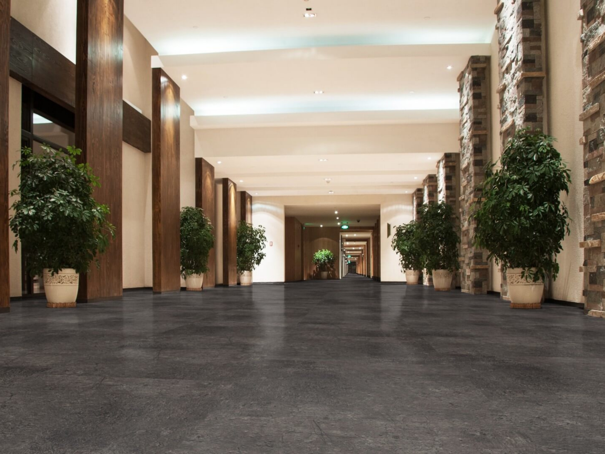 Estrich Stone Anthracite 59213 PVC vloertegel mFLOR